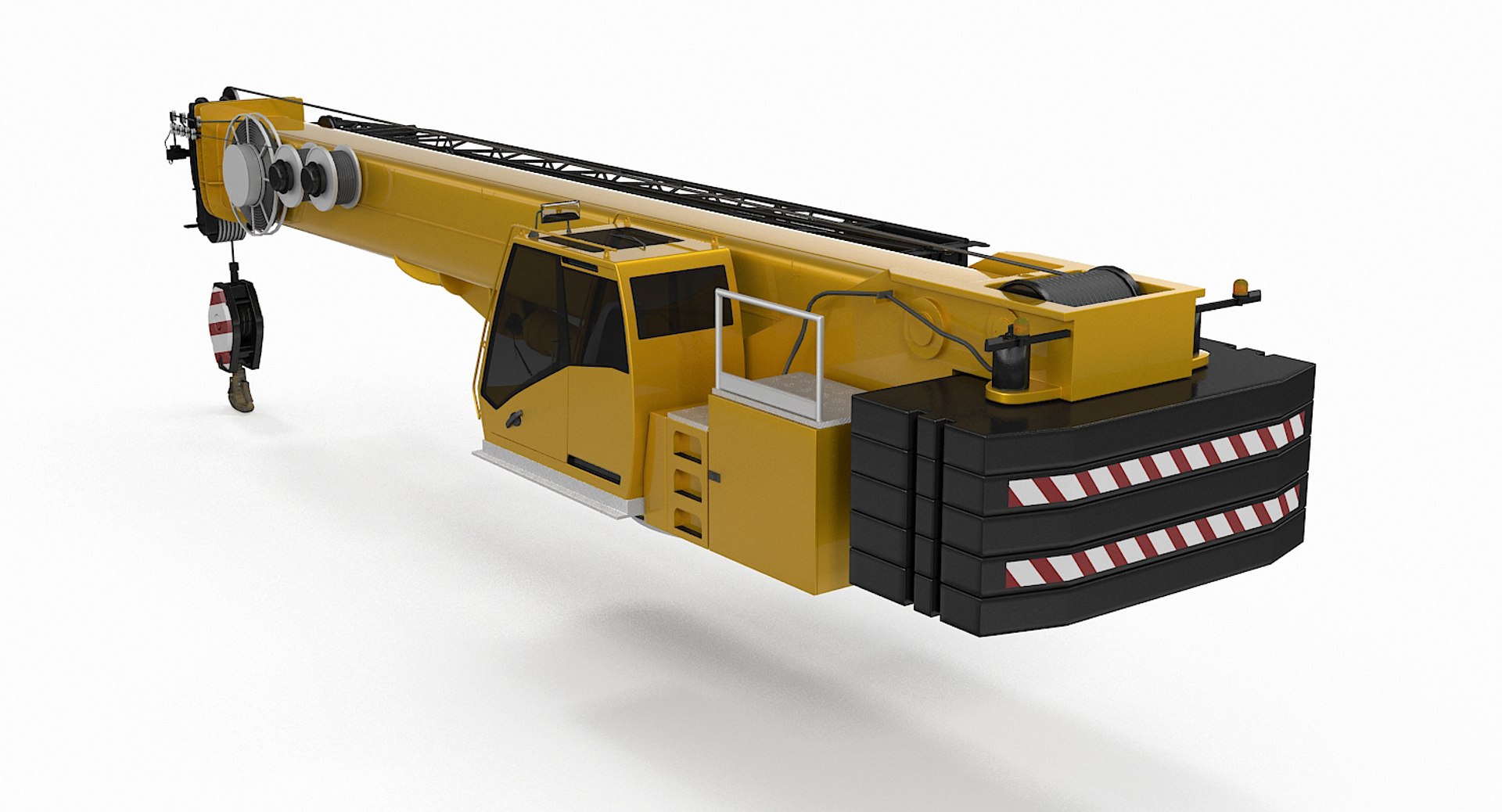Mobile Crane 3d Model