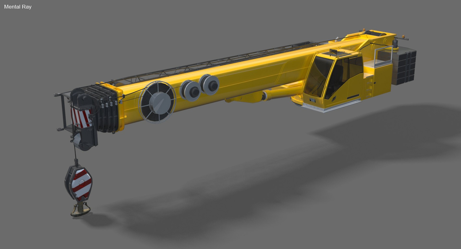 Mobile Crane 3d Model