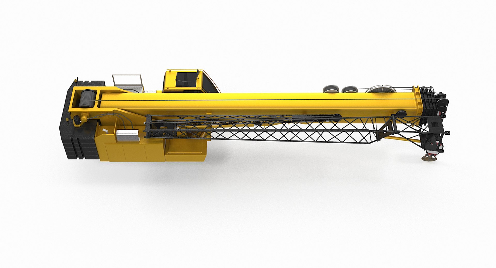 Mobile Crane 3d Model