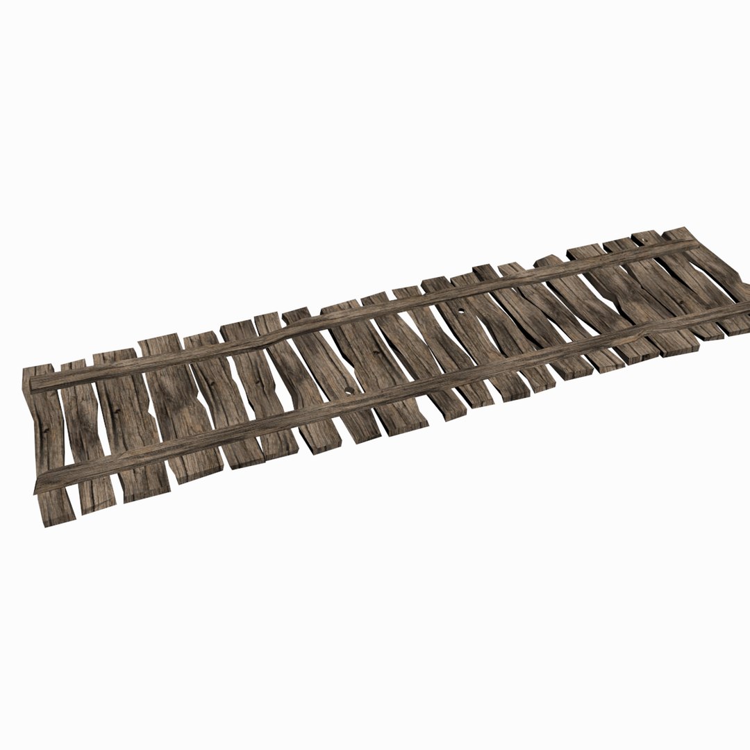 Max Low-poly Old Wooden Planks