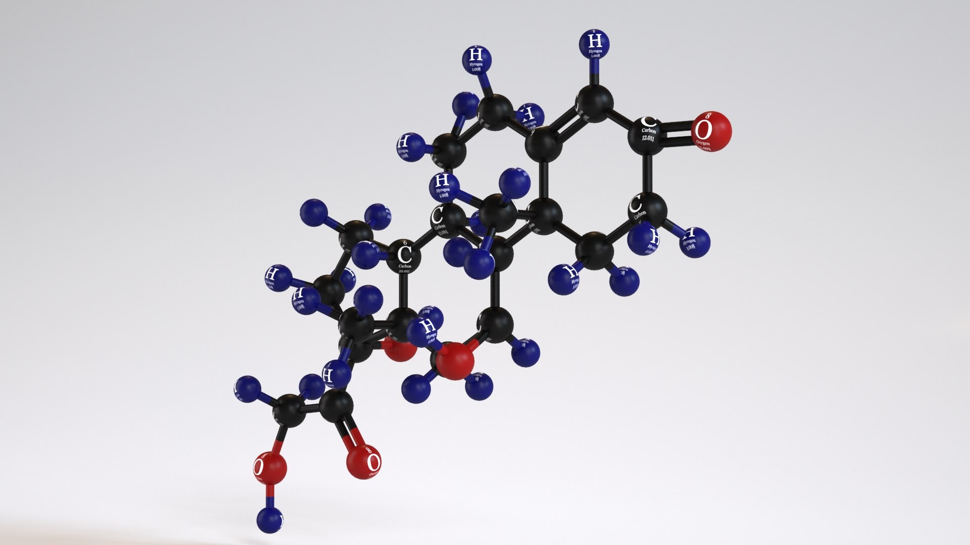 3D Cortisol Molecular Model - TurboSquid 1534648