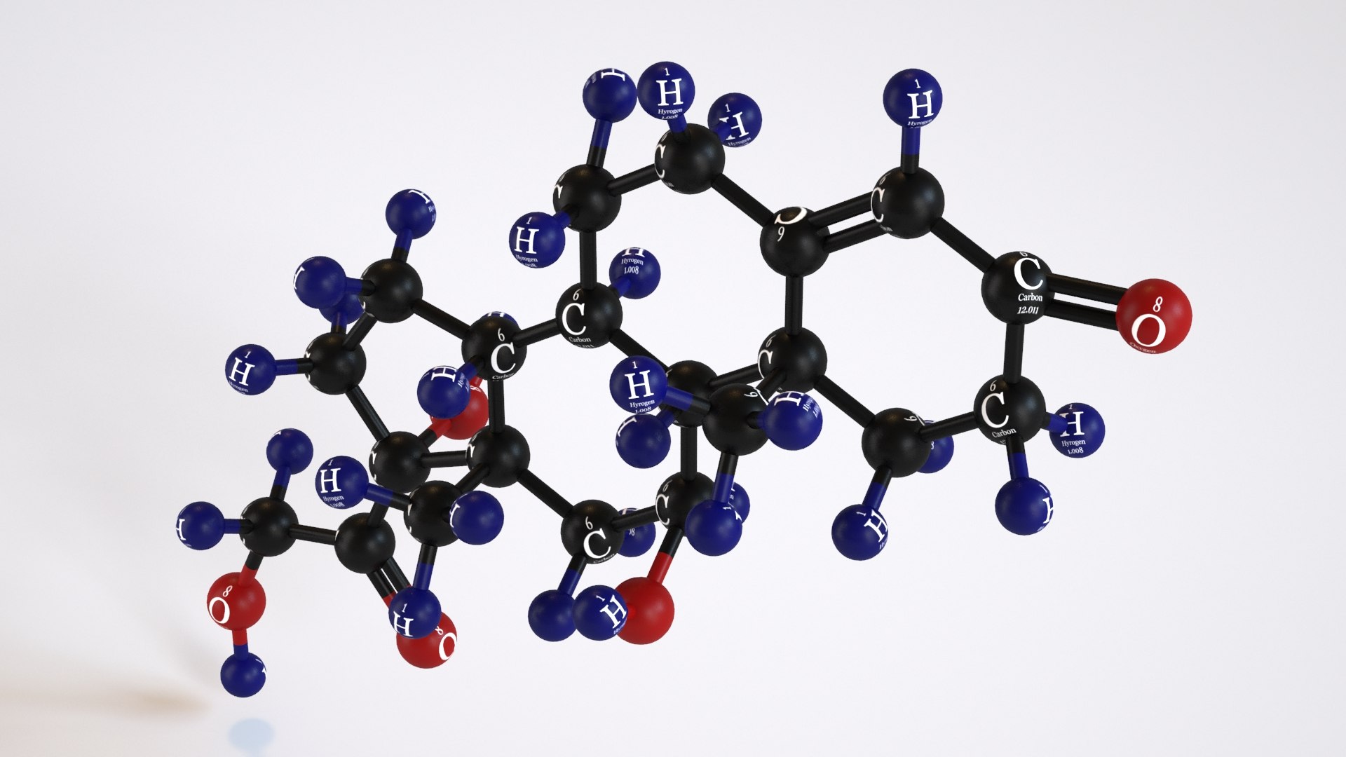 3D Cortisol Molecular Model - TurboSquid 1534648