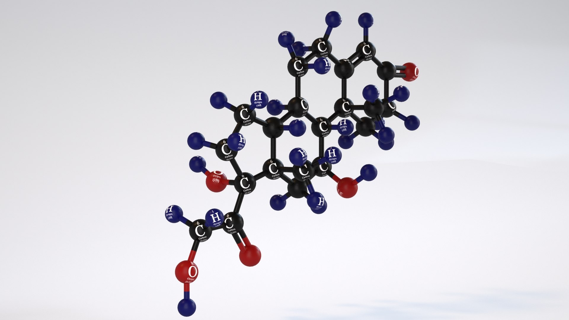 3D Cortisol Molecular Model - TurboSquid 1534648