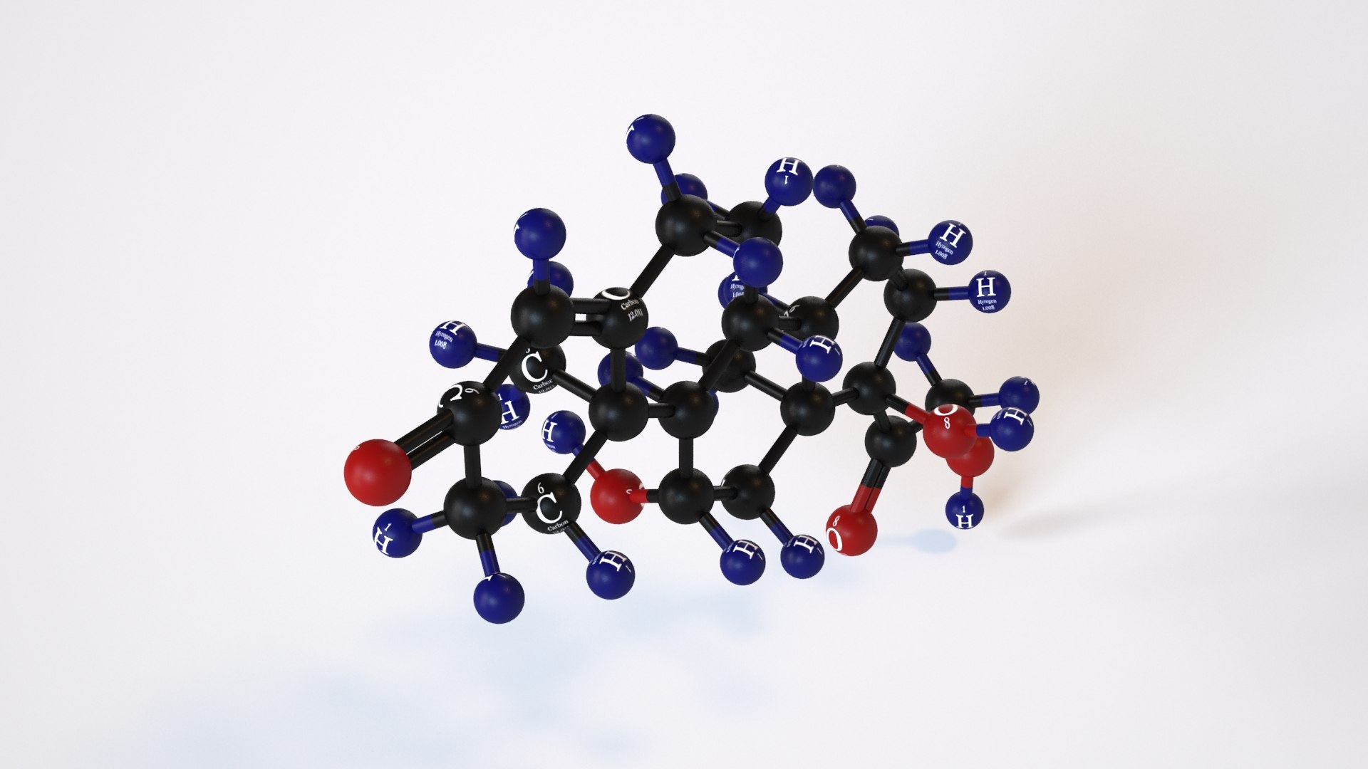 3D Cortisol Molecular Model - TurboSquid 1534648