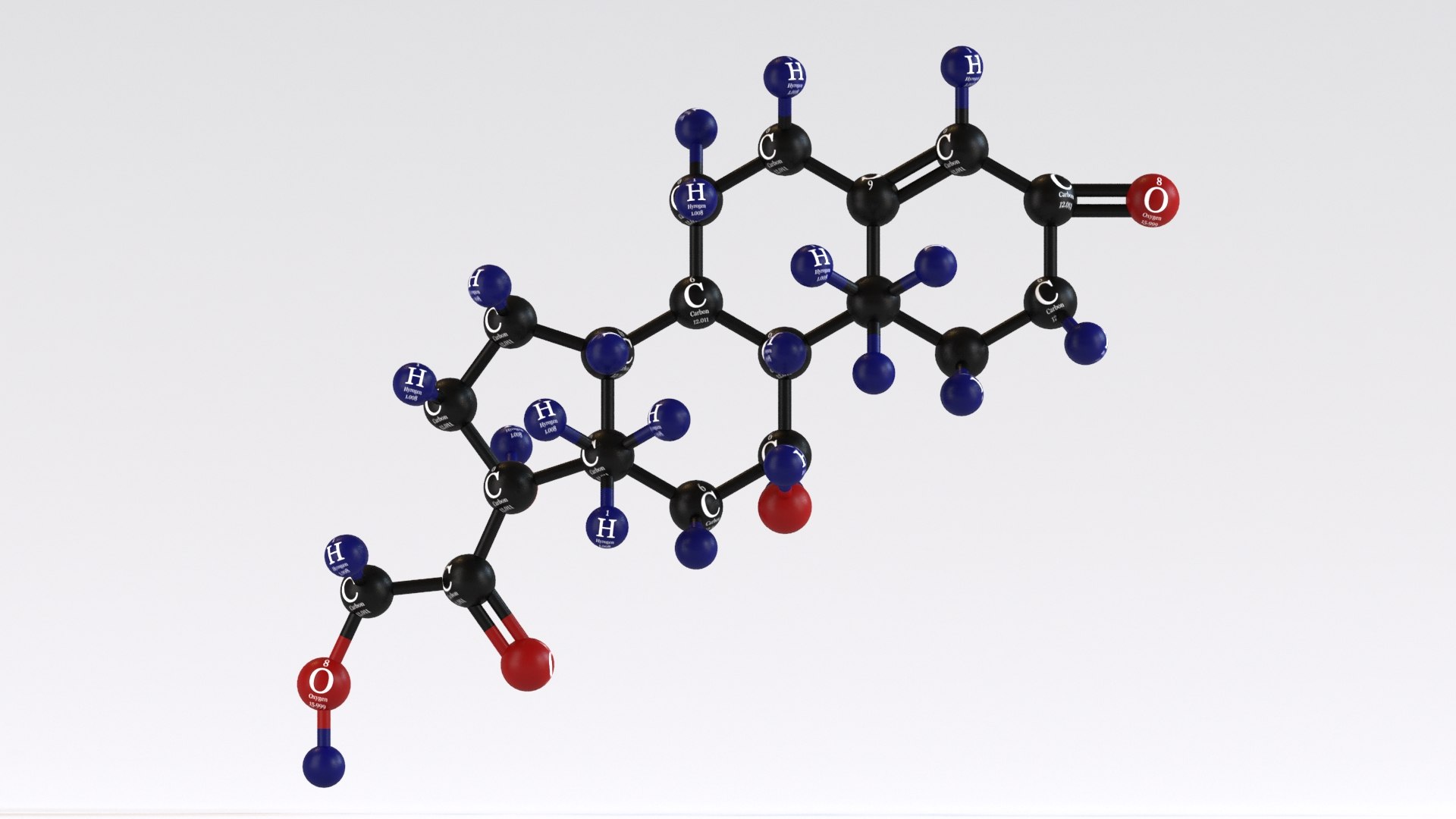 3D Cortisol Molecular Model - TurboSquid 1534648