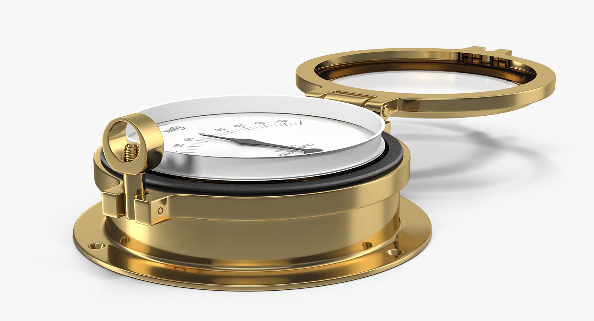 Brass Ship Clinometer 3D Model - TurboSquid 1289119