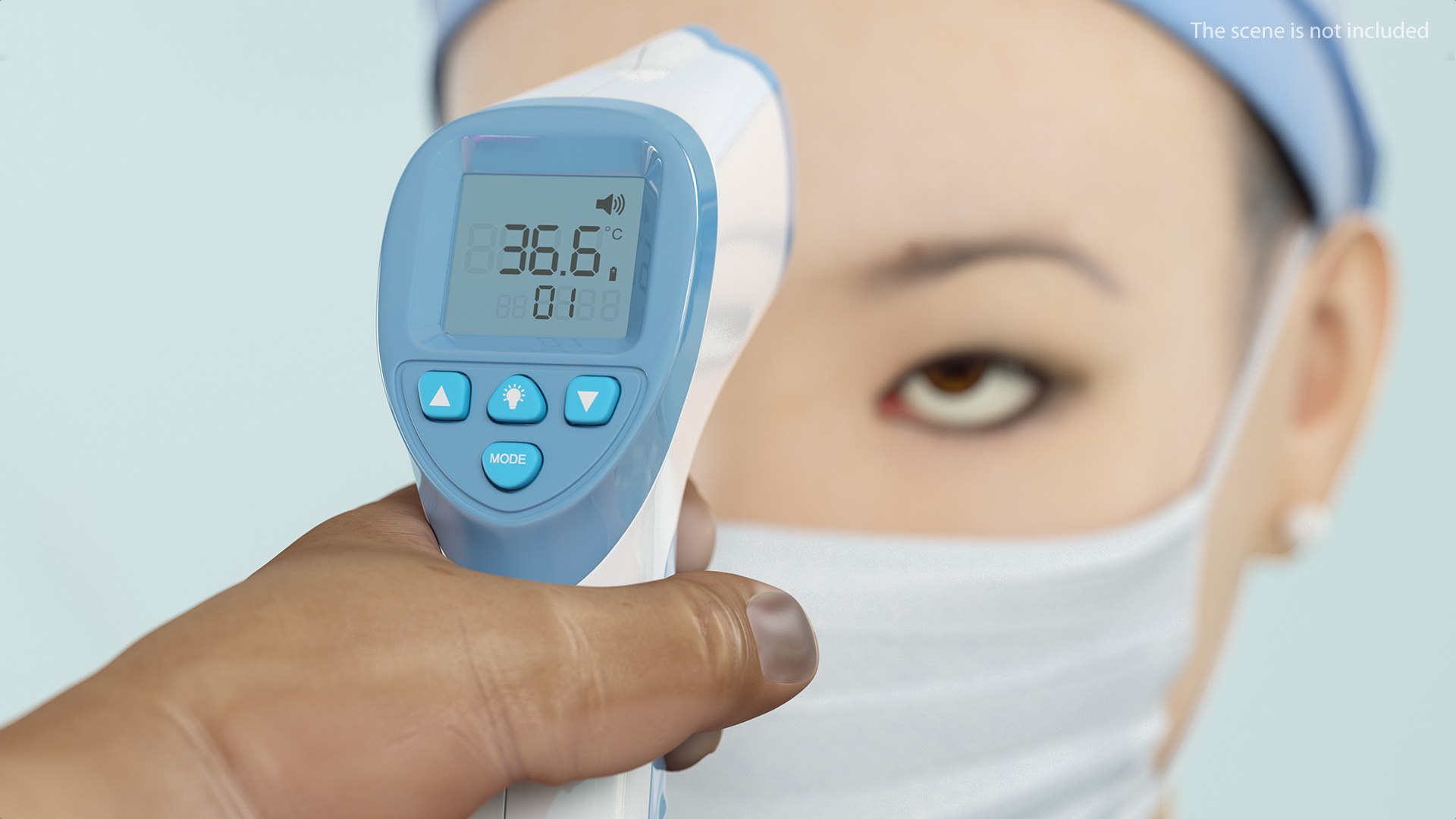 Infrared Forehead Thermometer Hand 3D - TurboSquid 1574545