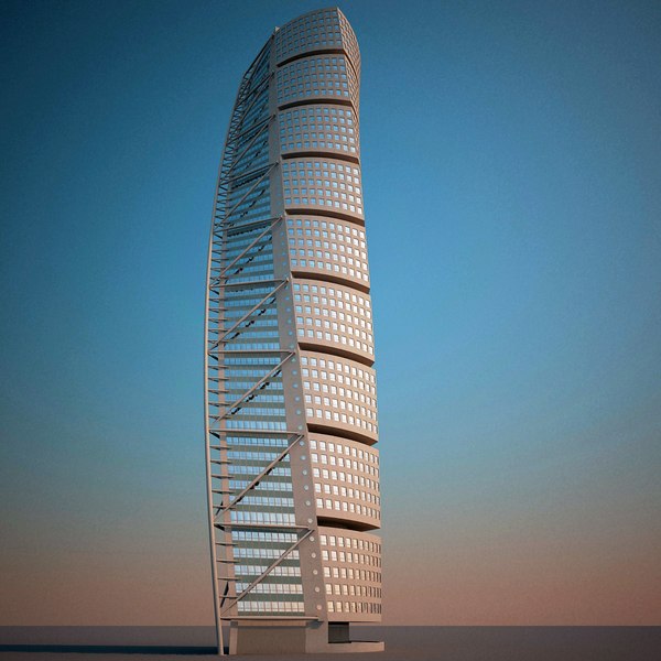 3d hsb turning torso building