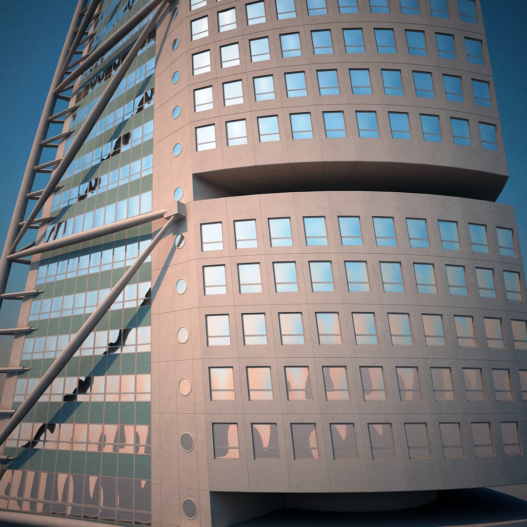 3d Hsb Turning Torso Building