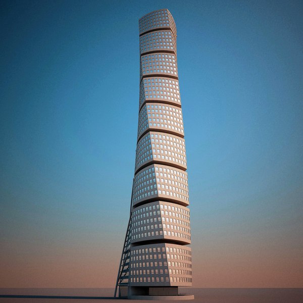 3d hsb turning torso building