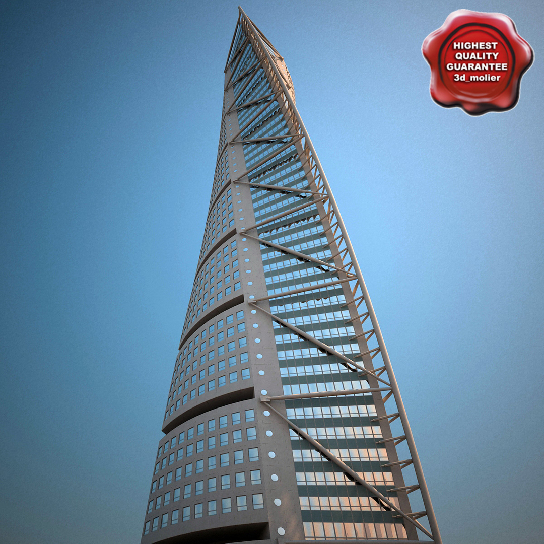 3d hsb turning torso building
