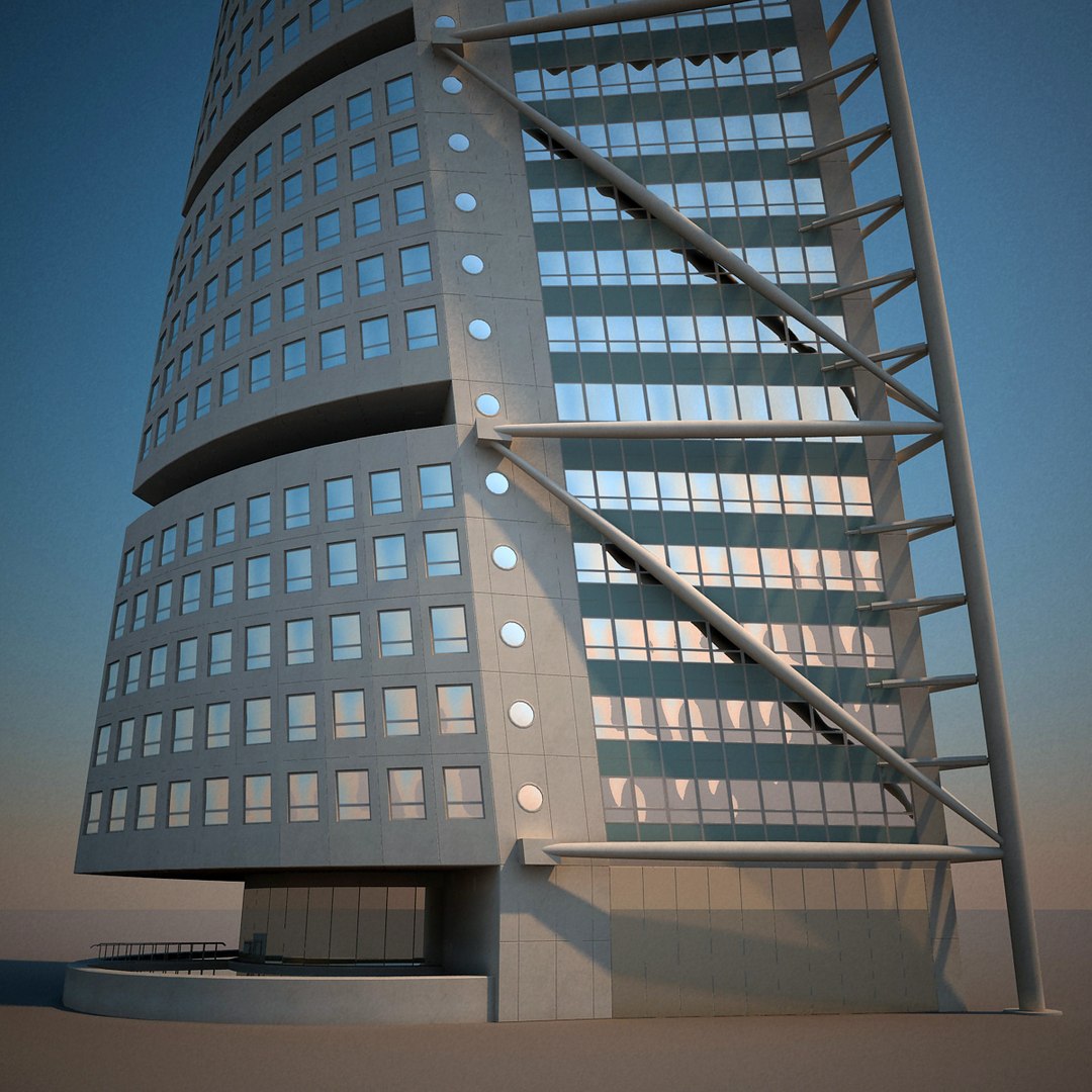 3d Hsb Turning Torso Building