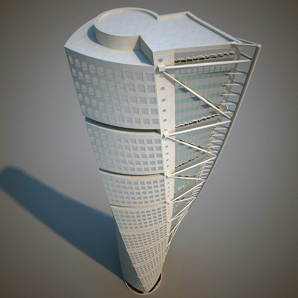 3d hsb turning torso building