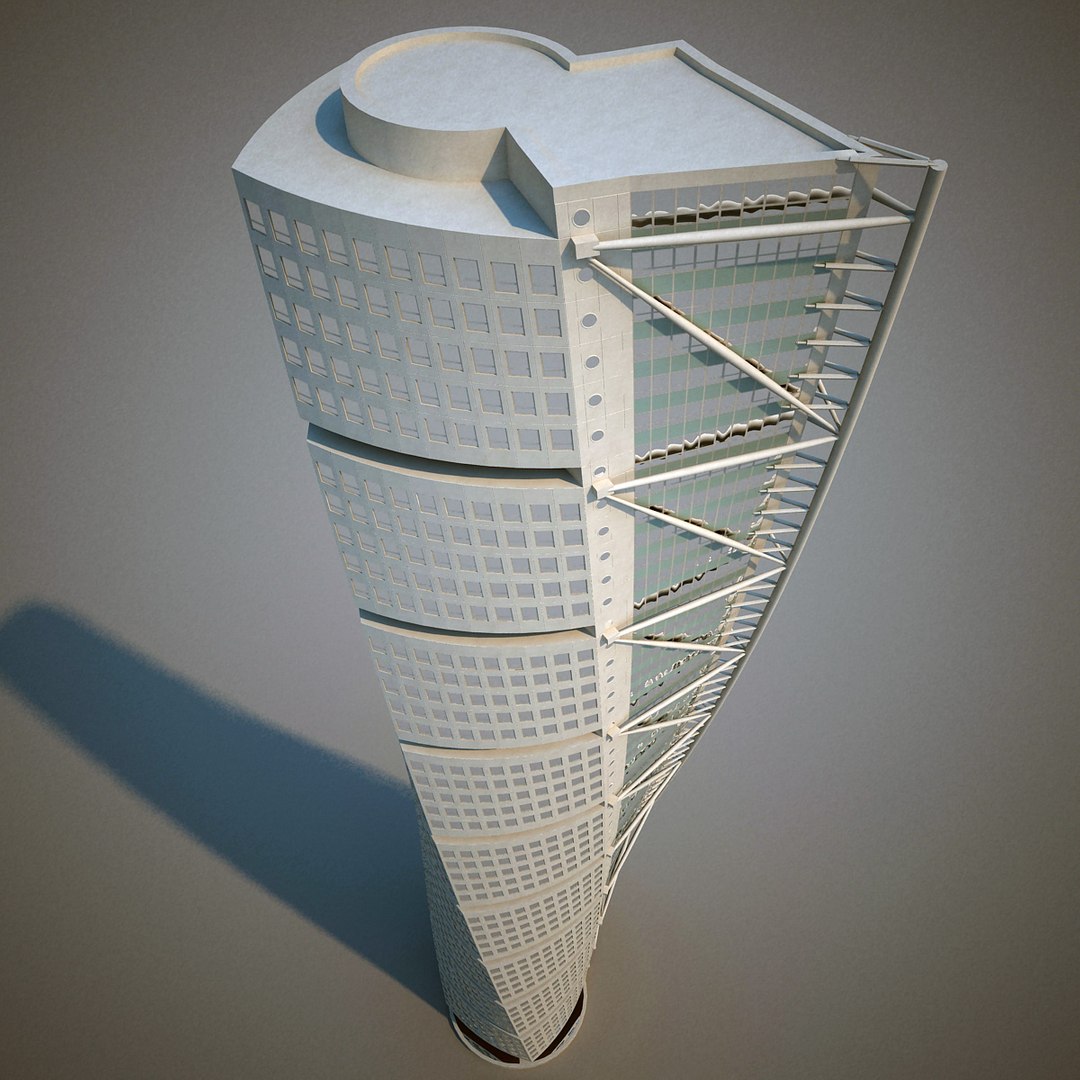 3d Hsb Turning Torso Building