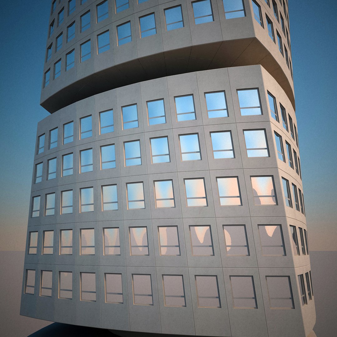 3d Hsb Turning Torso Building