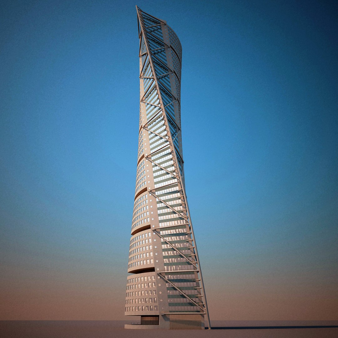 3d Hsb Turning Torso Building