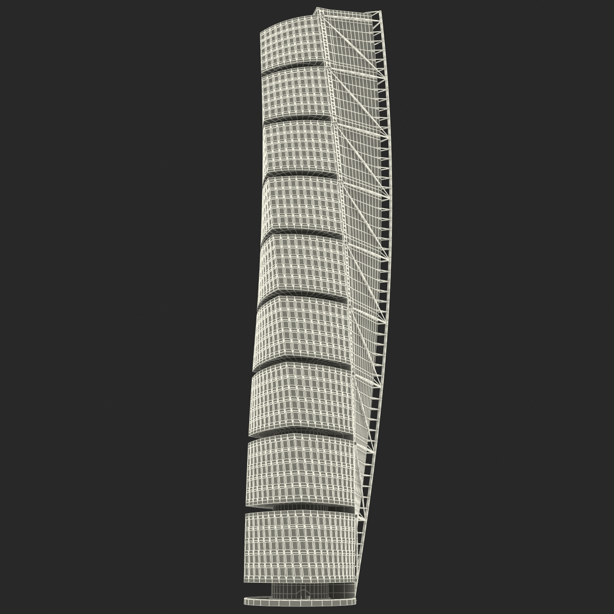 3d hsb turning torso building
