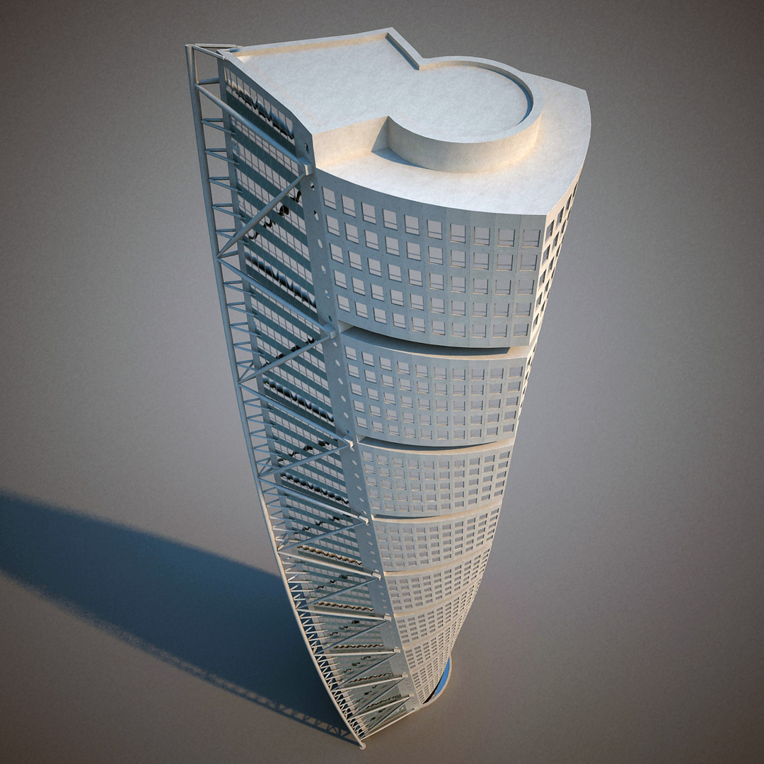 3d hsb turning torso building