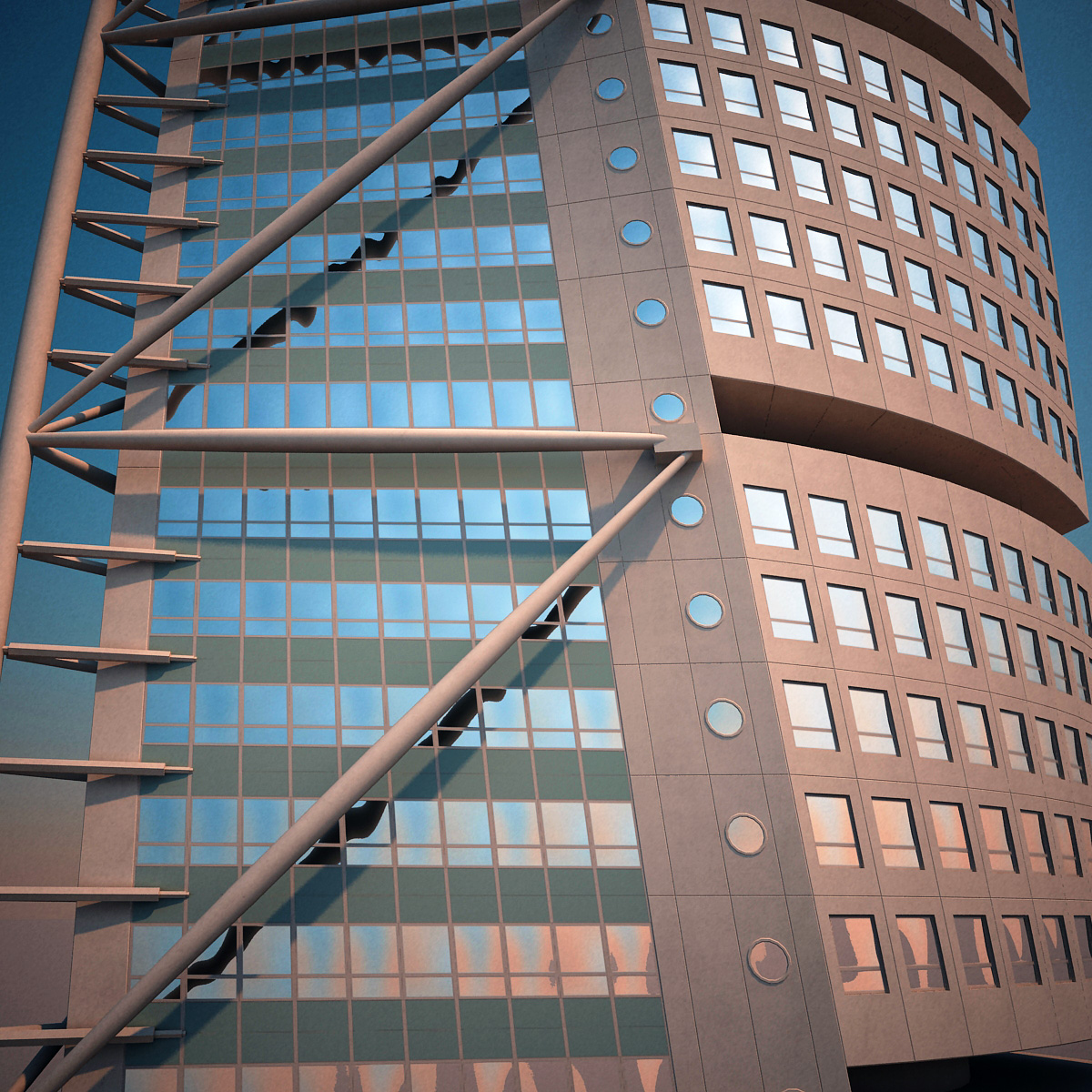 3d hsb turning torso building