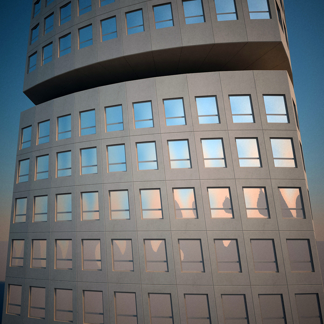 3d hsb turning torso building