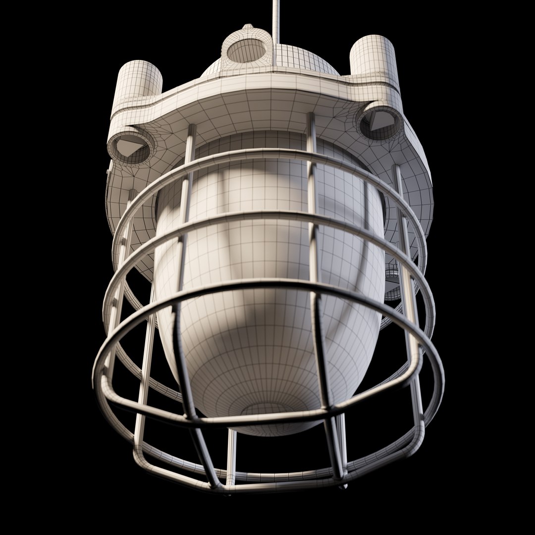 1970s Steel And Glass Nautical Caged Ship Light With Wrench Model ...