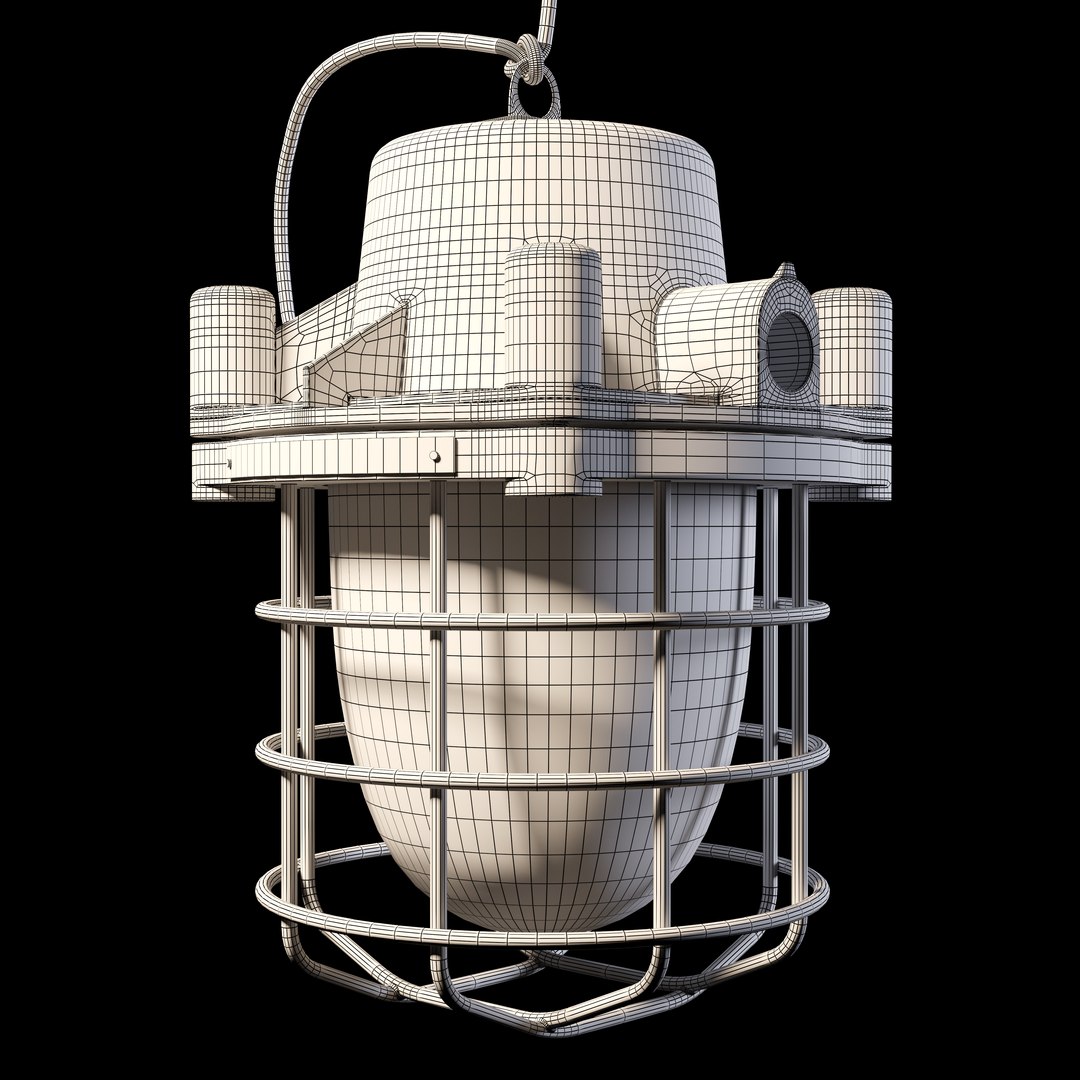 1970s Steel And Glass Nautical Caged Ship Light With Wrench Model ...