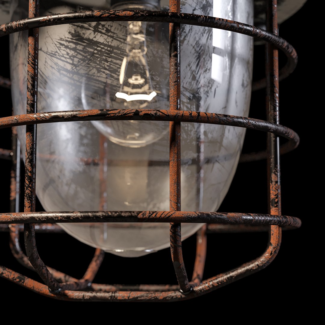 1970s Steel And Glass Nautical Caged Ship Light With Wrench Model ...