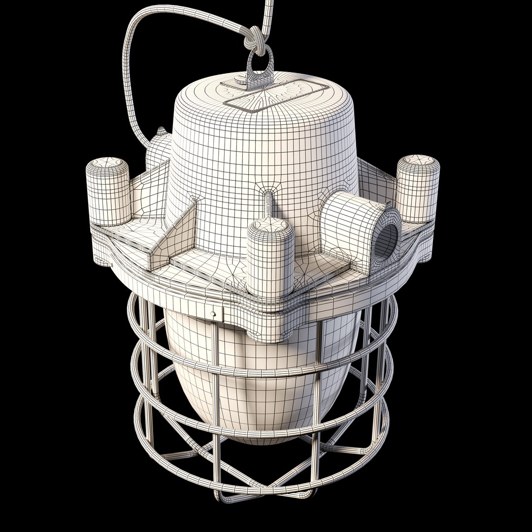 1970s Steel And Glass Nautical Caged Ship Light With Wrench Model ...