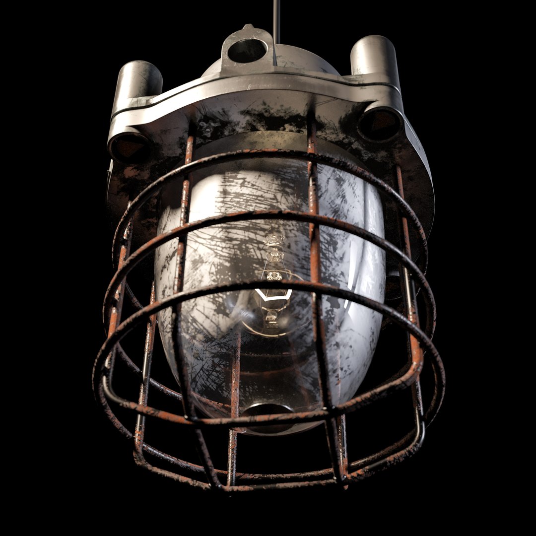 1970s Steel And Glass Nautical Caged Ship Light With Wrench Model ...