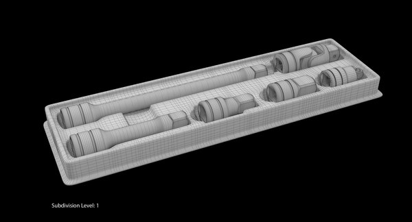 Socket tools set box model - TurboSquid 1364903