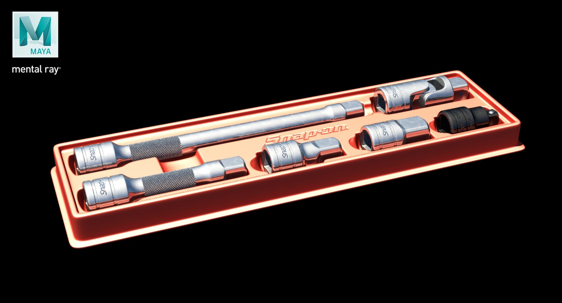 Socket Tools Set Box Model - TurboSquid 1364903