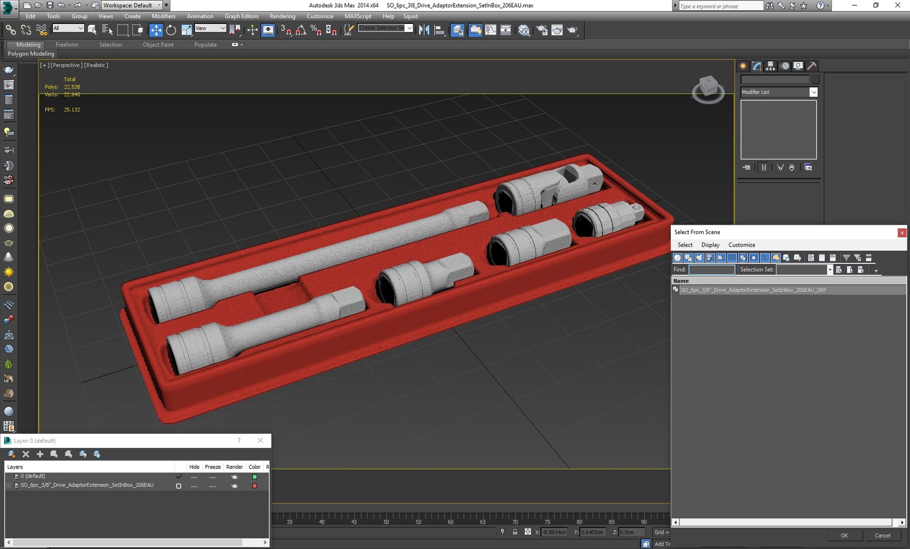 Socket Tools Set Box Model - TurboSquid 1364903