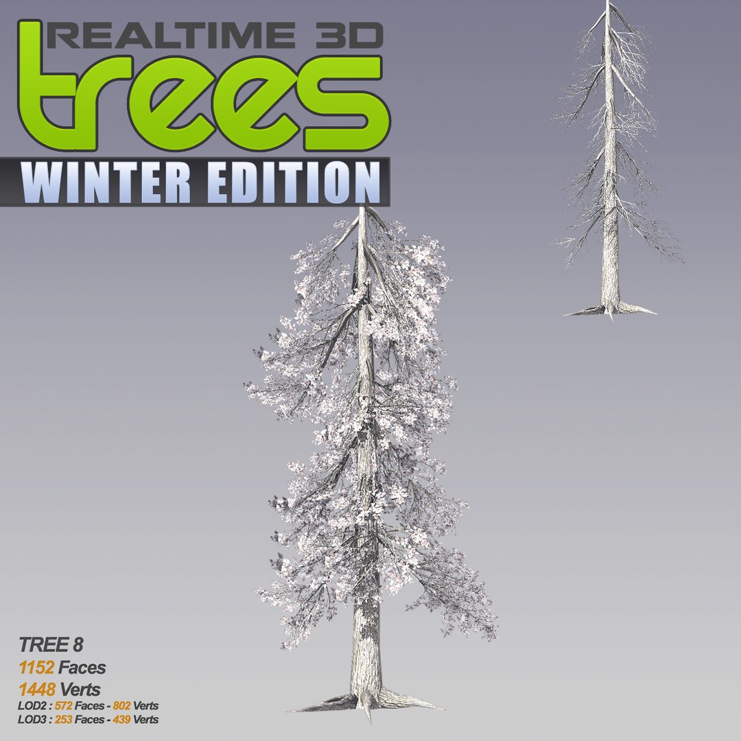 realtime trees xl - 3d model