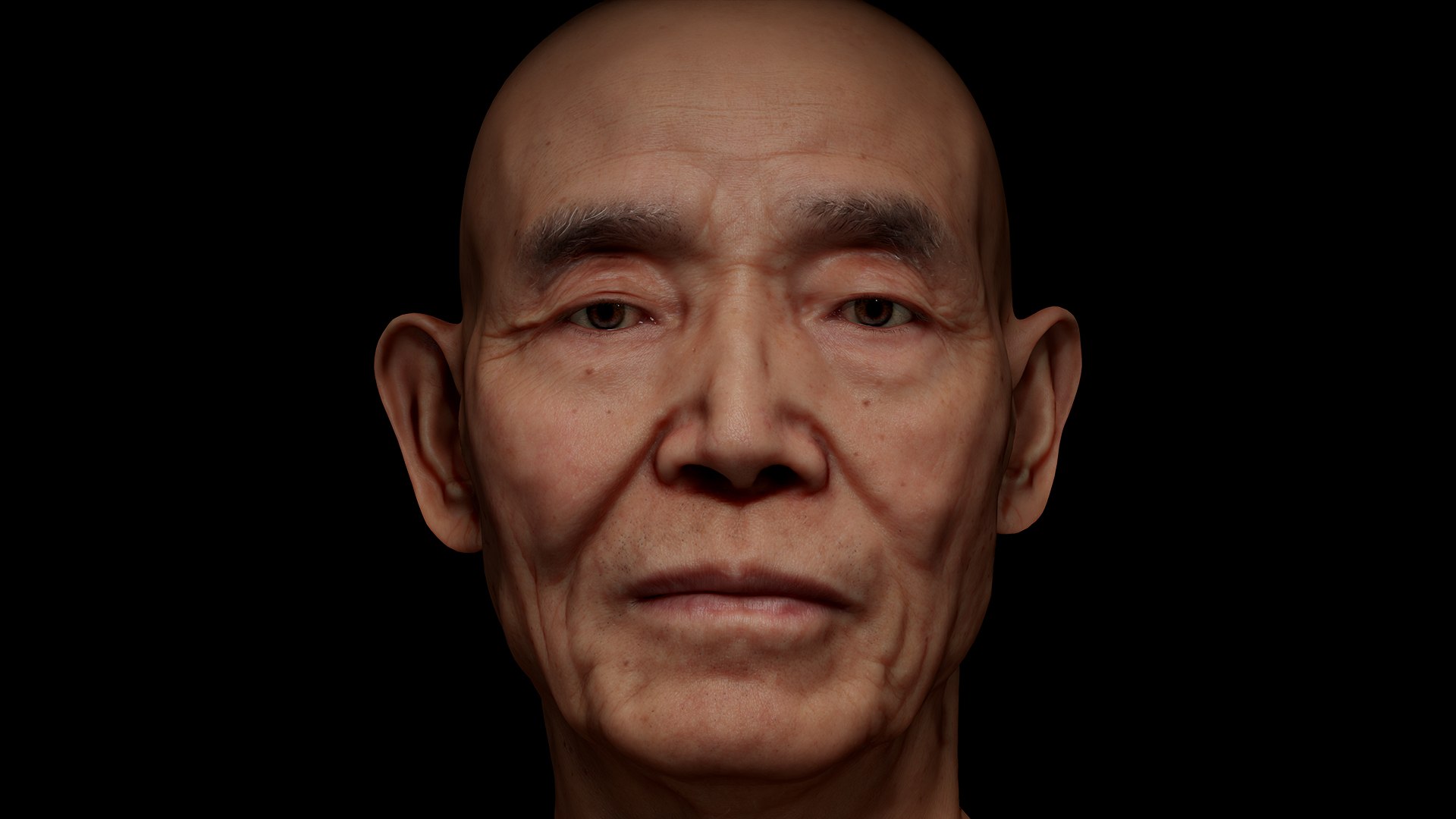 ReRetopologized Head Scan Ike Hidetsugu 3D Model - TurboSquid 1800323