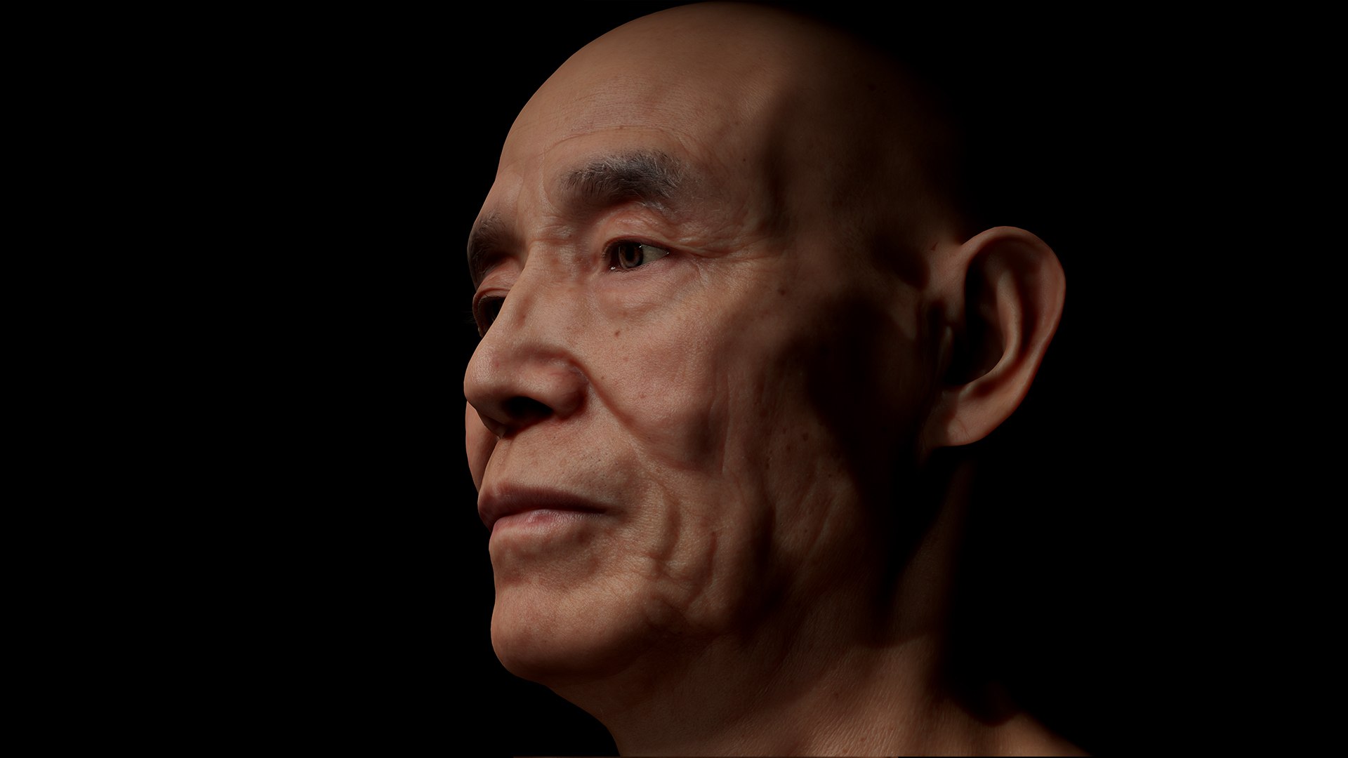 ReRetopologized Head Scan Ike Hidetsugu 3D Model - TurboSquid 1800323