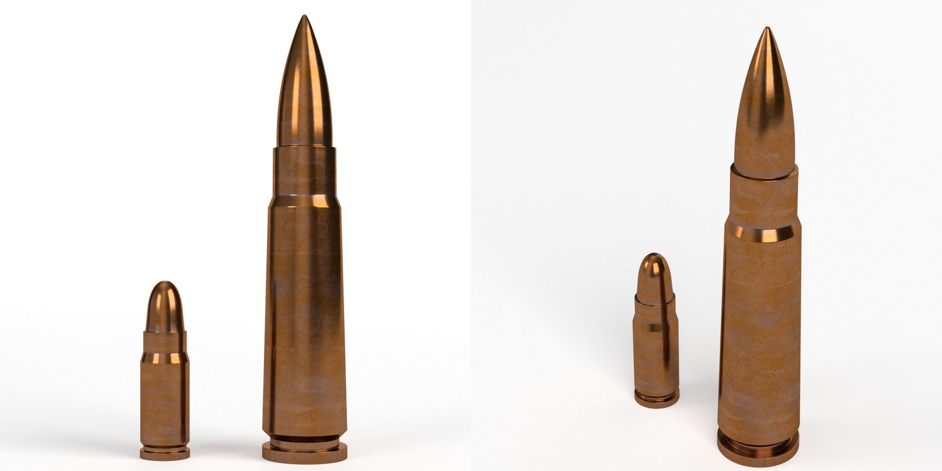 Bullets Guns Pistols 3D Model - TurboSquid 1297275