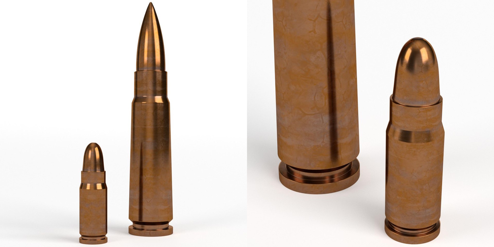 Bullets Guns Pistols 3D Model - TurboSquid 1297275