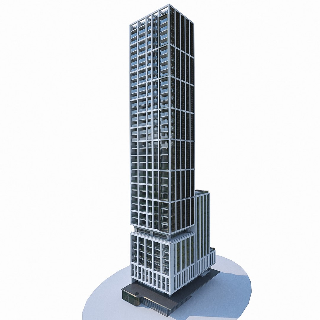 Residential Tower 03 3D Model - TurboSquid 1751349