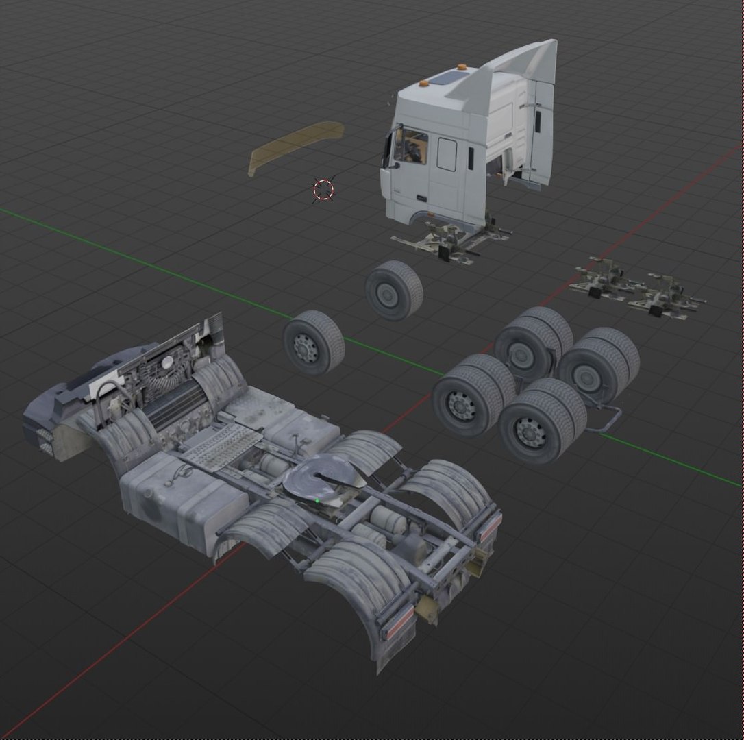 3D Truck LowPoly - TurboSquid 1935536