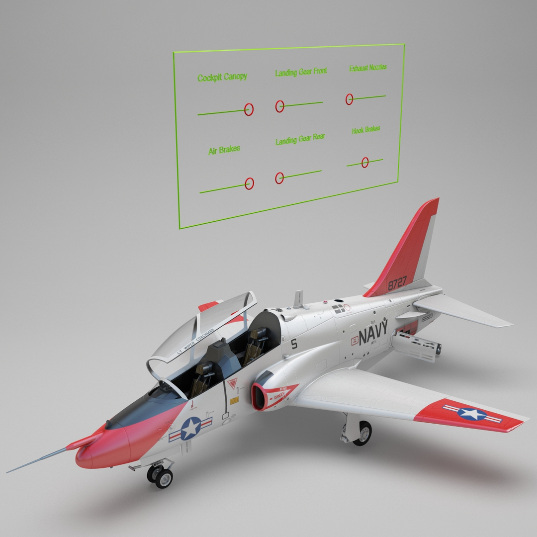 3d model mcdonnell douglas t-45 goshawk