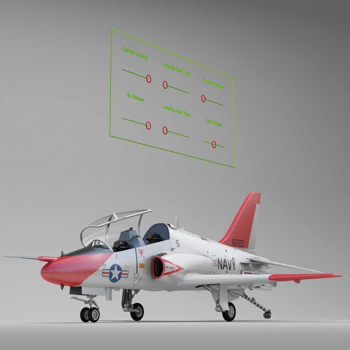 3d model mcdonnell douglas t-45 goshawk