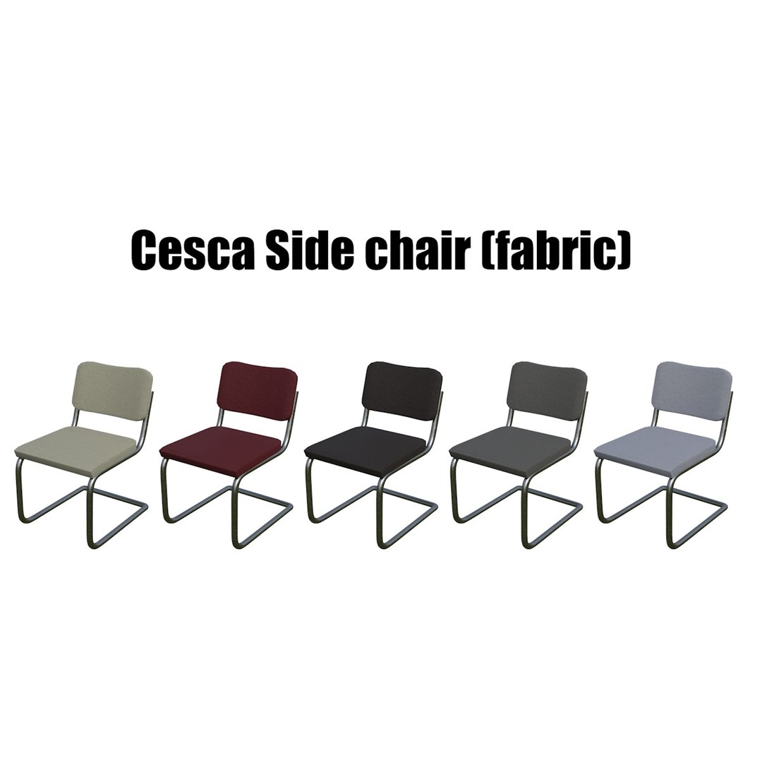 Fabric Cesca Side chair 3D model - TurboSquid 2114227