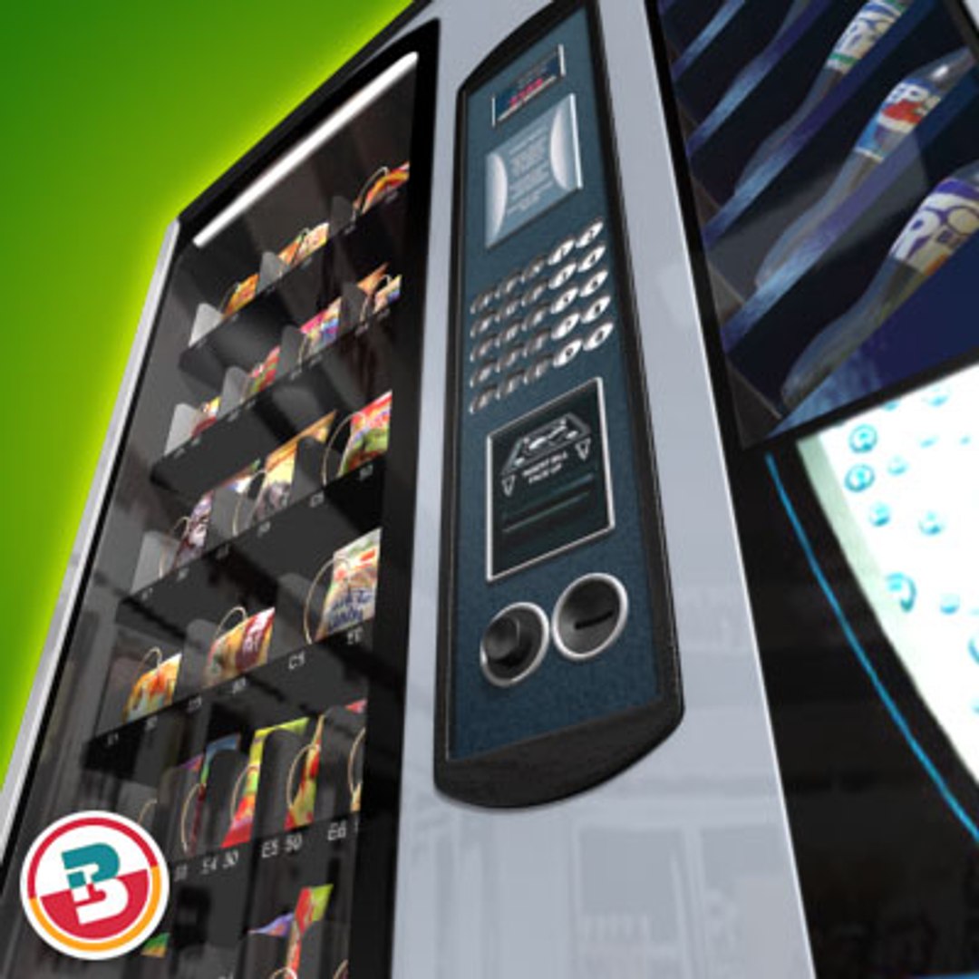 3d Retail Vending Machine 3 Model