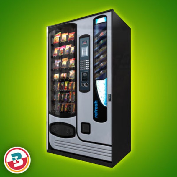 3d retail vending machine 3 model