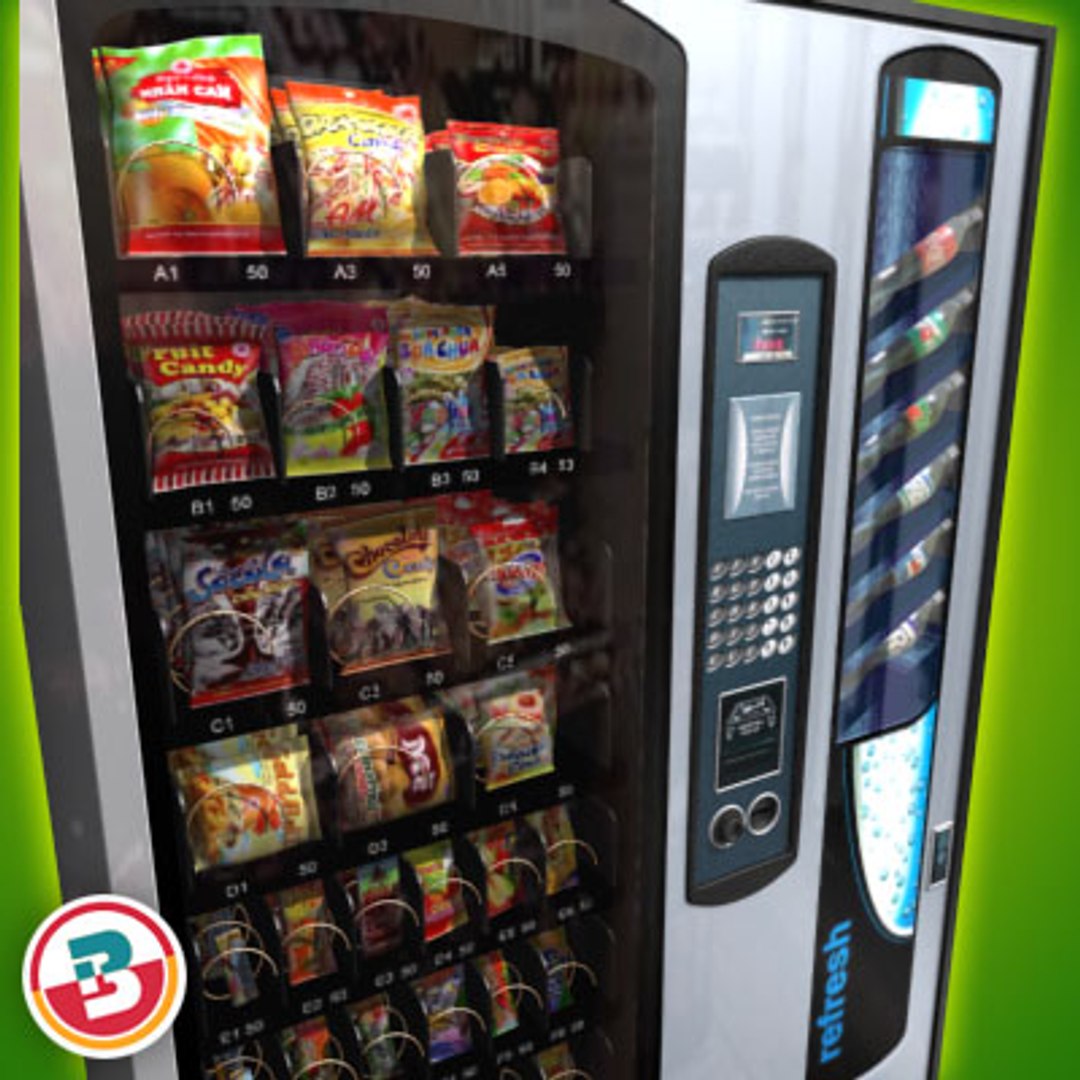 3d Retail Vending Machine 3 Model