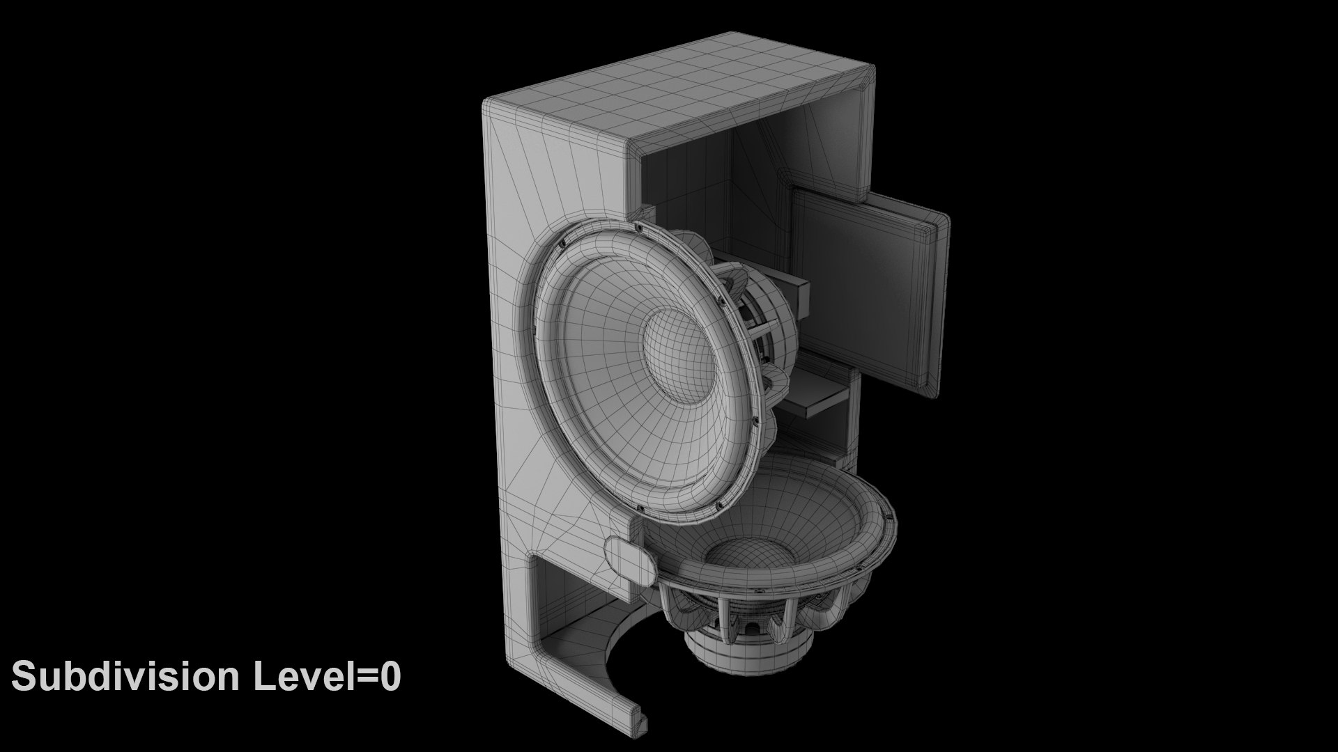 3D MK Push Pull Subwoofer Cross Section - TurboSquid 2154479