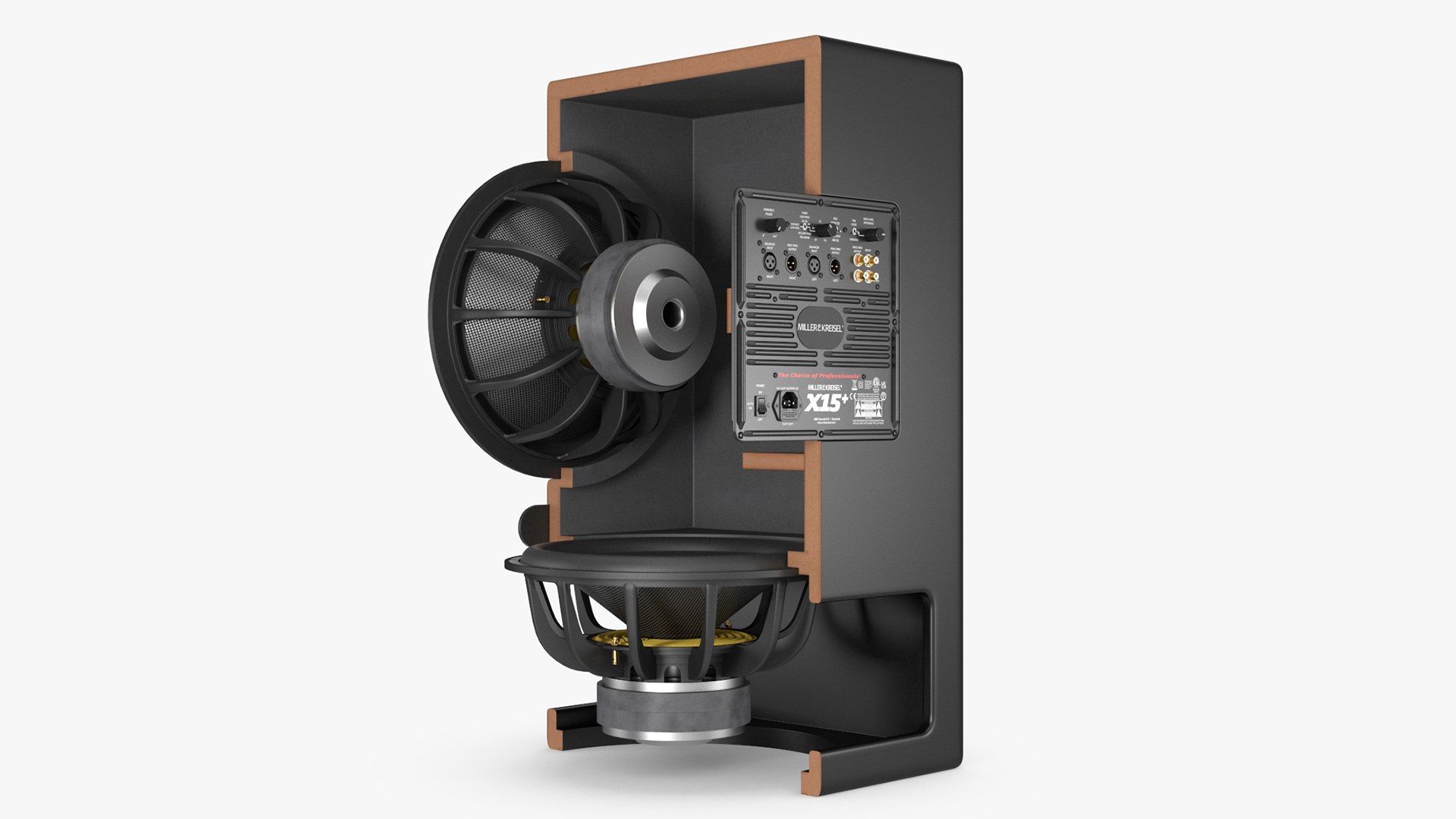 modelo 3d Sección transversal del subwoofer push-pull MK - TurboSquid ...