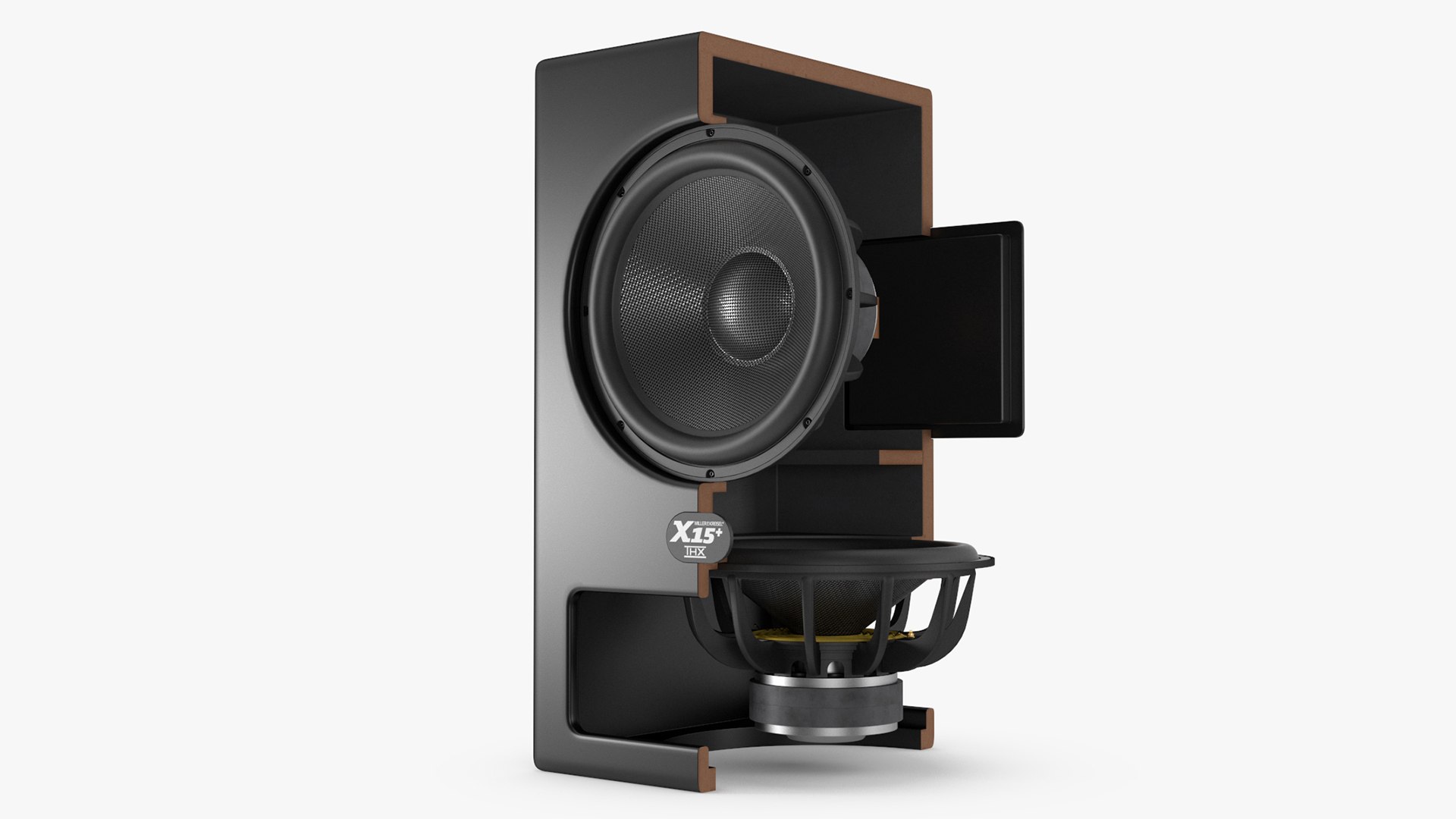 3D MK Push Pull Subwoofer Cross Section - TurboSquid 2154479