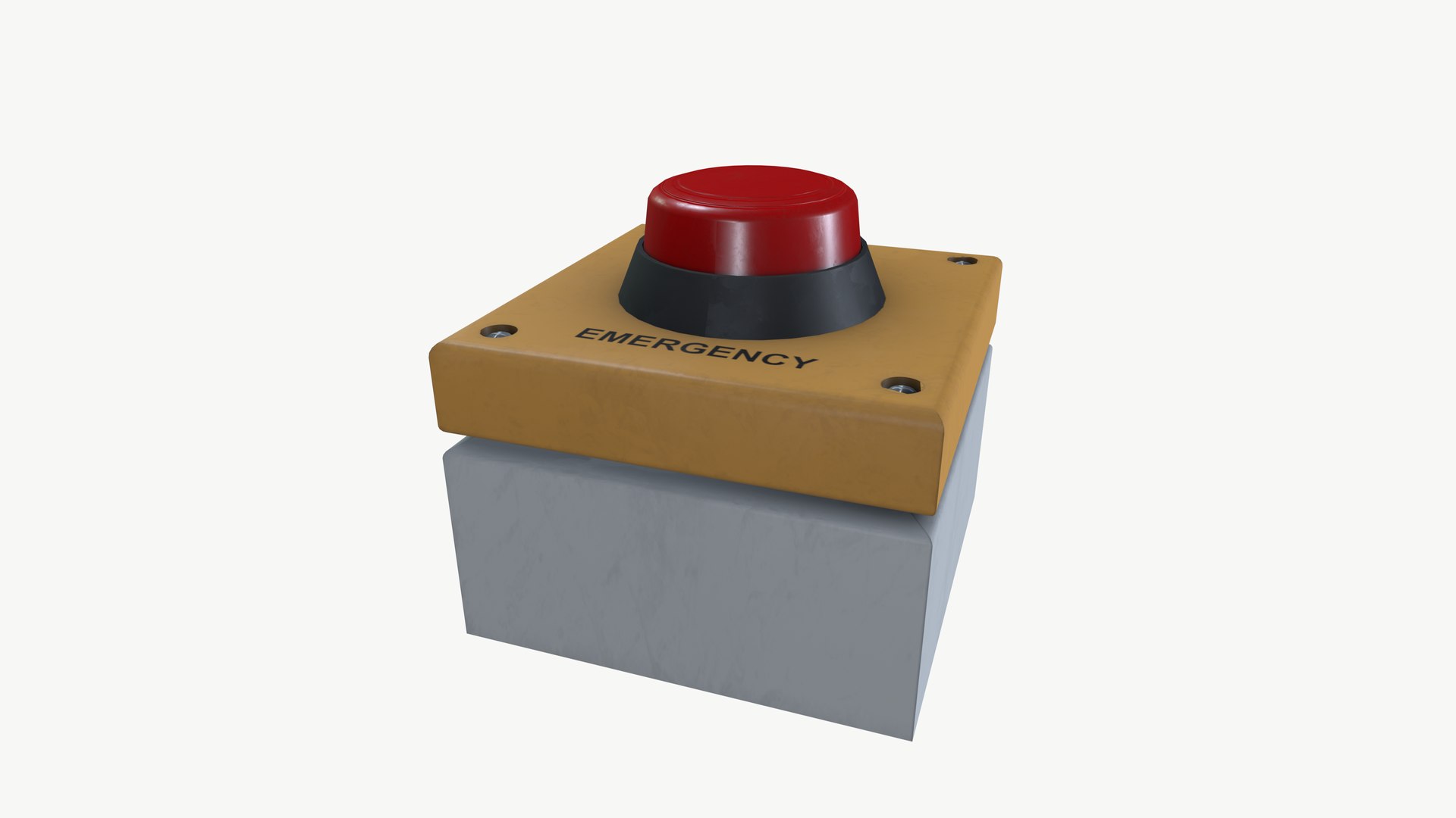 3D Emergency Button - TurboSquid 2333089