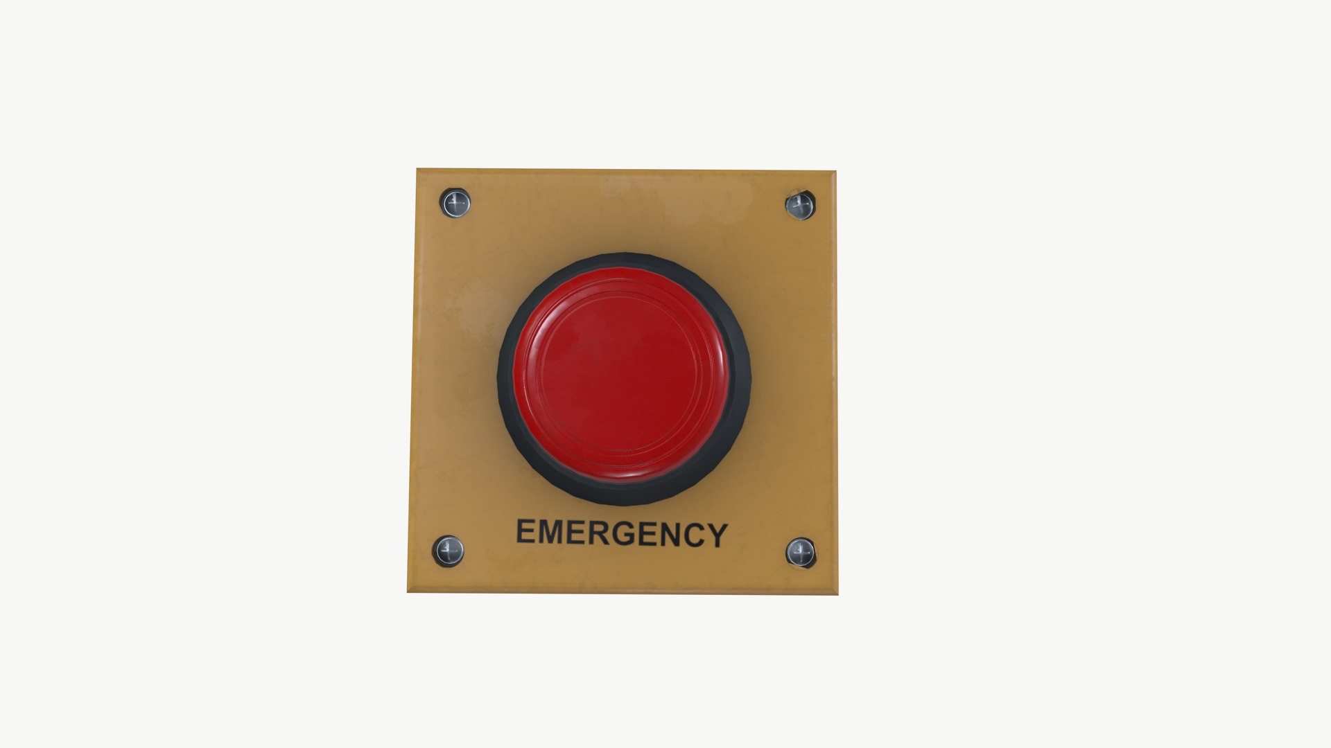 3D Emergency Button - TurboSquid 2333089